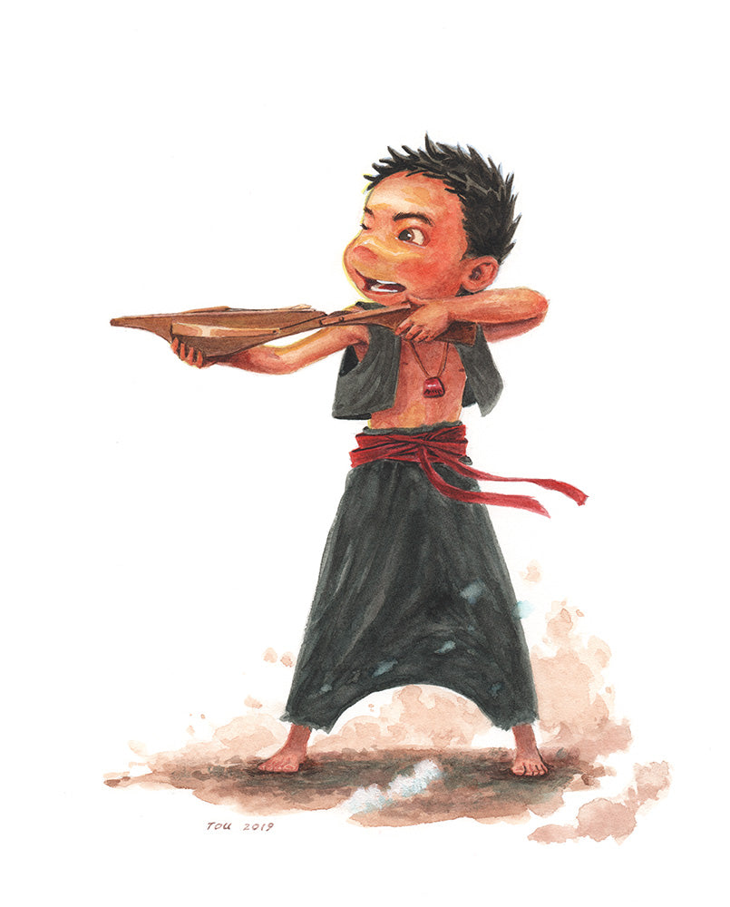 Crossbow Original Watercolor Painting – Studio Tou